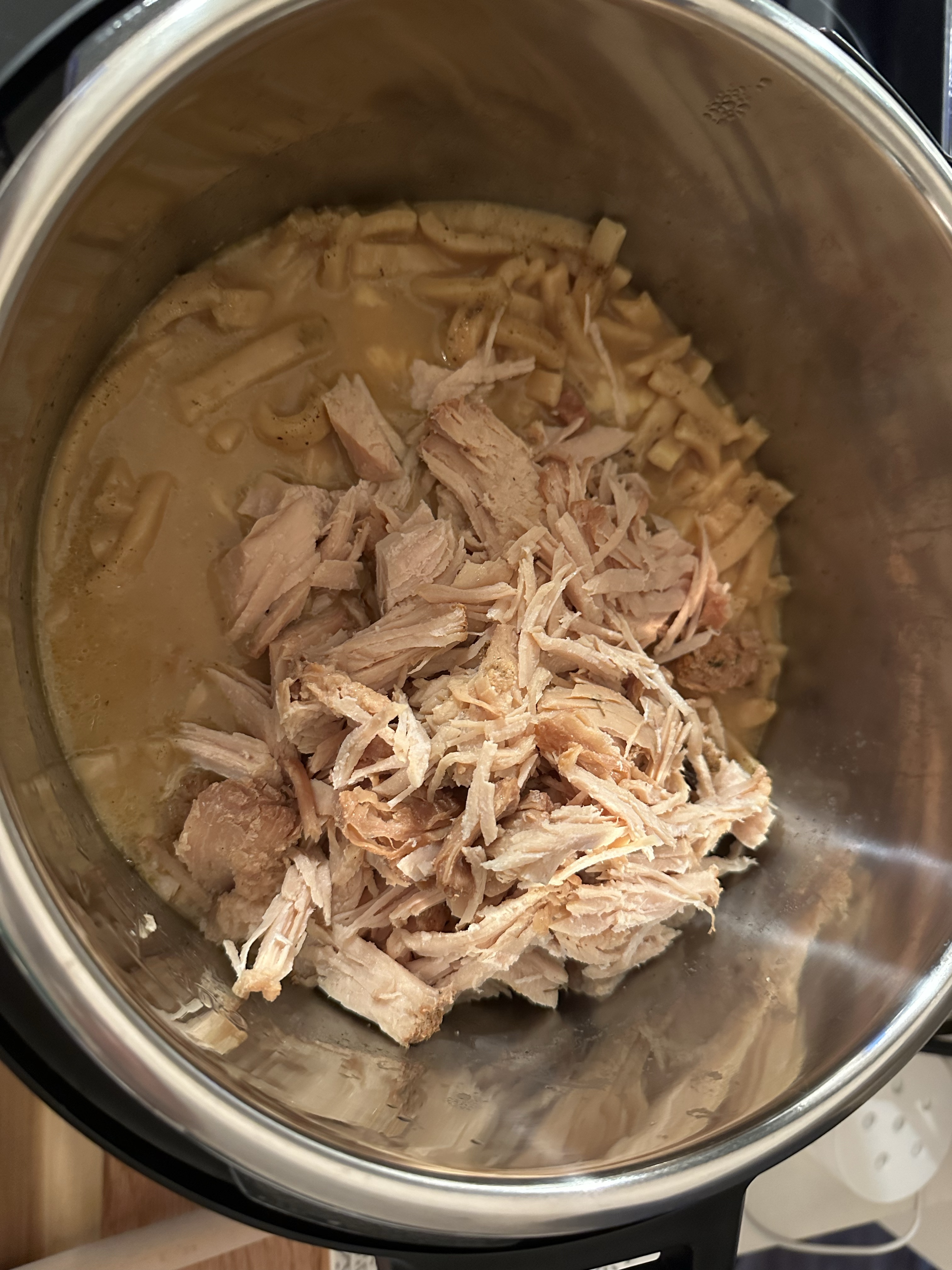 Instant Pot Turkey and Noodles – The Engineered Mama